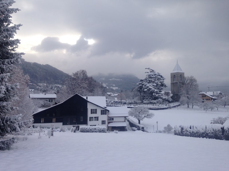 Snow returns to Switzerland