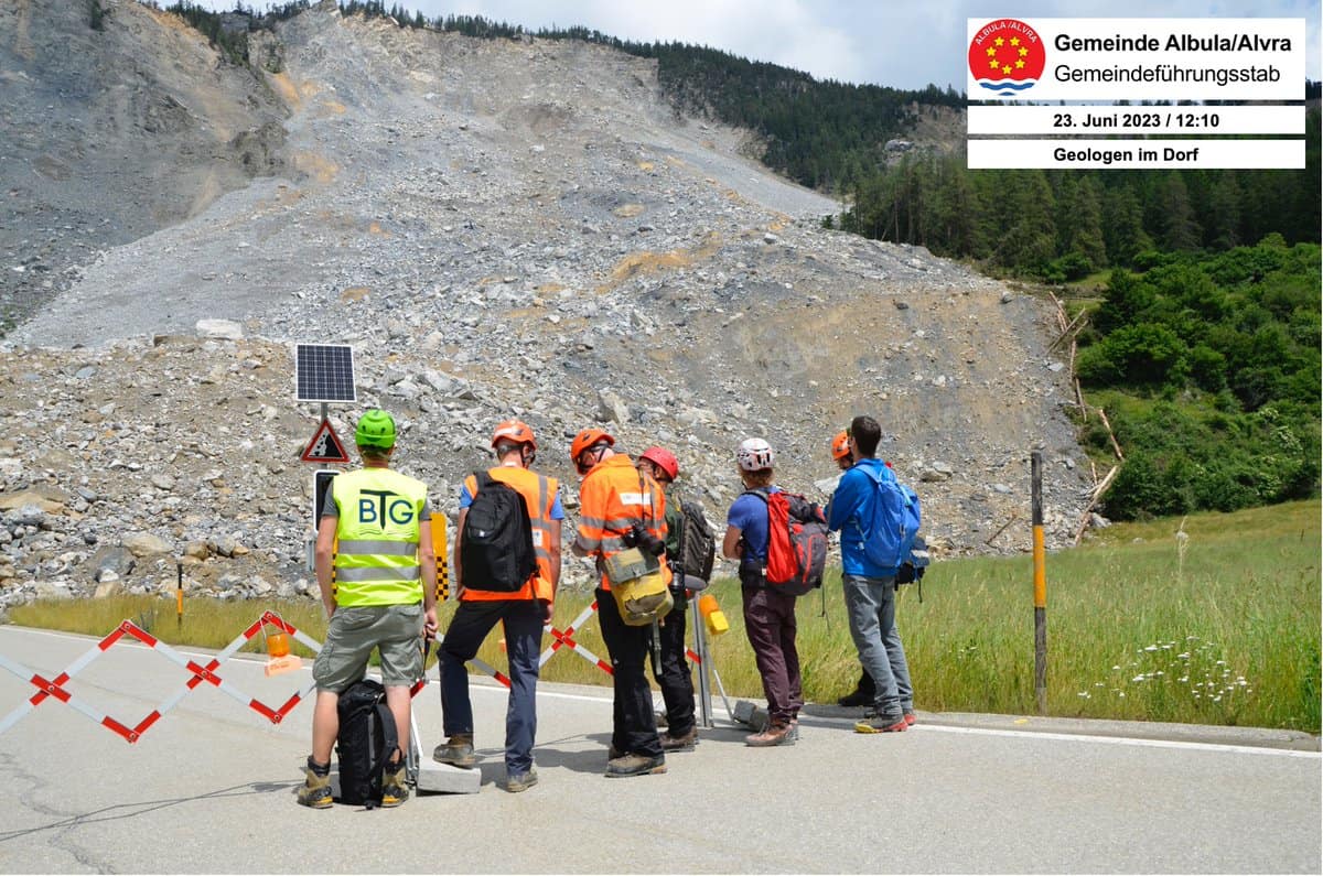 Brienz rock slide – residents allowed back to stay